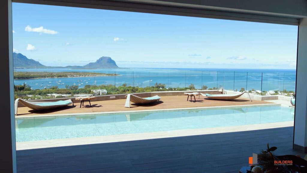 Tamarin penthouse with sea view and private pool, Mauritius